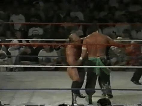 Arn Anderson Plants Sabu With The Spinebuster Ecw When Worlds Collide