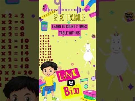 2 Times Table Song | Times Table Songs | Multiply by 2 | Times Table ...