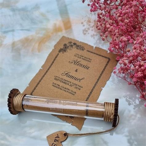 Scroll Invitations Etsy