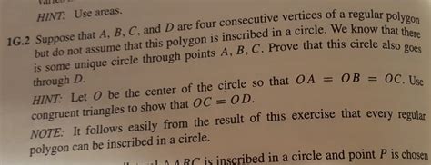 solved hint use areas 1g 2 suppose that a b c and d are