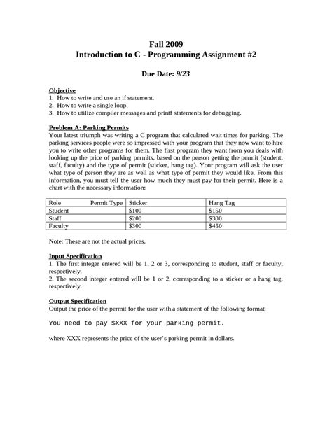 Introduction To The Computer Programming Assignment 2 Cop 3223
