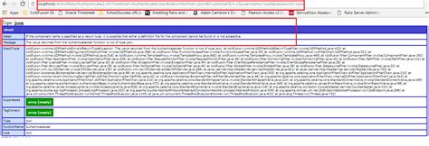 Coldfusion Error While Executing The Cfc The Value Returned From