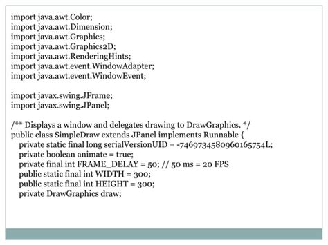 Java Assignment Sample Building Software With Objects Graphics Containers And Animation Ppt