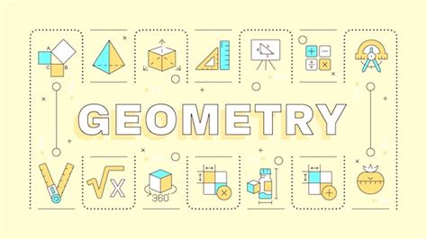 Premium Vector Geometry Light Yellow Word Concept