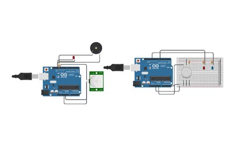 Circuit Design Pirsensor Dan Gas Sensor Tinkercad