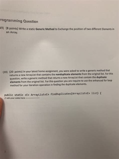 Solved Rogramming Question 19 8 Points Write A Static