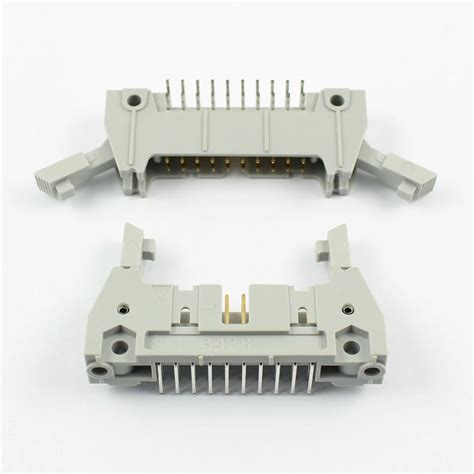 2pcs 2 54mm Pitch 2x10 20 Pin Male Right Angle Ejector Header Cable Connector Dc2 Idc 