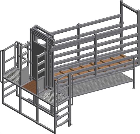 Australia Livestock Cattle Loading Ramp Hot Dipped Galvanized With Sliding Gate Cattle Fence
