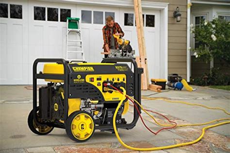 Champion Portable Generator 7500-Watt + Wireless Start + Wheel Kit