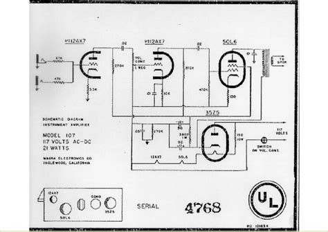 pdf magnatone 107 amplifier schematic dokumen tips