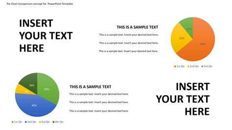 Pie Chart Comparison Concept For Powerpoint Template Slidevilla