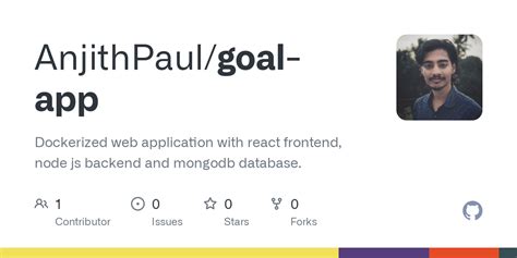 GitHub AnjithPaul Goal App Dockerized Web Application With React Frontend Node Js Backend