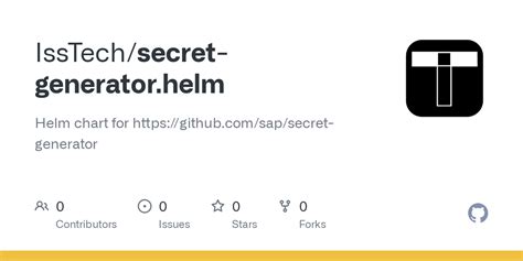 Github Isstechsecret Generatorhelm Helm Chart For Github