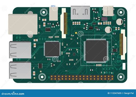 Arduino Mega Microcontroller Vector Illustration 192653738