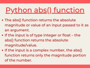 Python Abs Function AskPython
