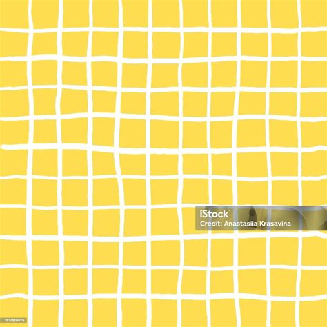 Doodle 깅엄 체크 격자 무늬 벡터 패턴입니다 수직 및 수평 손으로 그린 교차 컬러 줄무늬 체크 무늬 기하학적 배경입니다