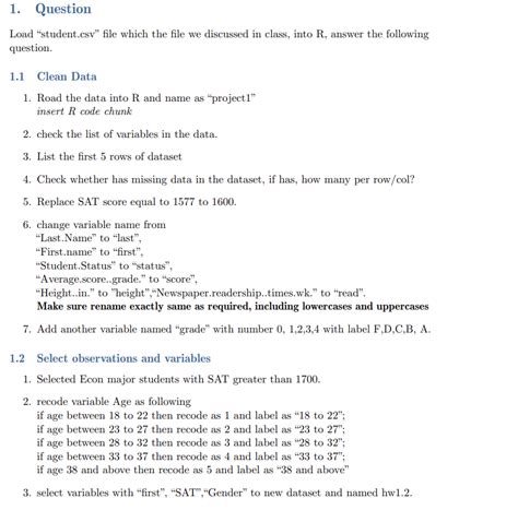Solved Load Babe Csv File Which The File We Discussed Chegg Com