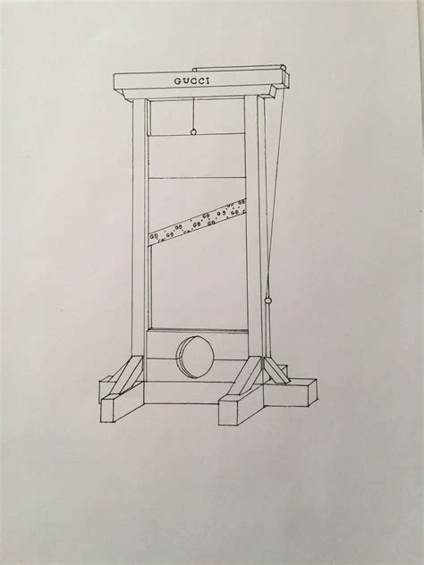 Simple Guillotine Drawing
