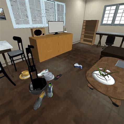 interactive navigation left requires the agent to push aside small