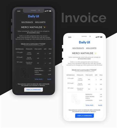 Daily UI Invoice On Behance Daily UI Invoice On Behance