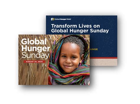 Promo Card Print Or Digital Global Hunger Relief