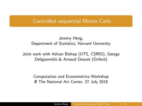 Controlled Sequential Monte Carlo Pdf
