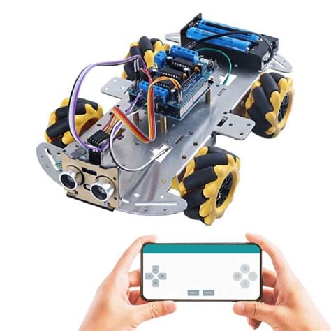 ultrasonic sensor using smart robot car kit with programming code for