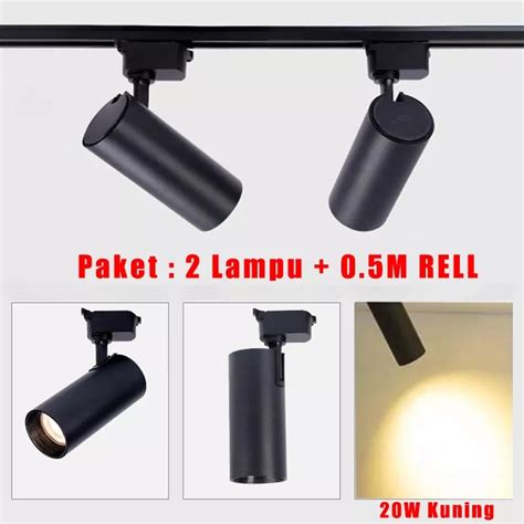 Jual Home Lighting LAMPU SOROT PAKET LAMPU RELL TRACK LED SOROT LAMPU SOROT TRACKLIGHT REL