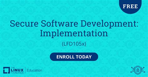 Secure Software Development Implementation Lfd105x Linux Foundation Education