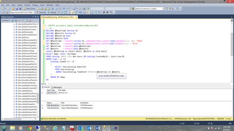 Monitoring SQL Server Reporting Services
