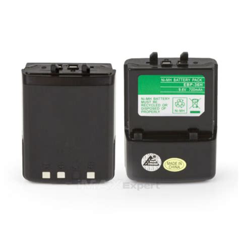 2 EBP-36N Battery for ALINCO DJ-191 DJ-490 DJ-491 DJ-G5 9.6V 700mAh NI ...