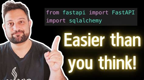 How To Use Fastapi A Detailed Python Tutorial With Sqlalchemy Youtube