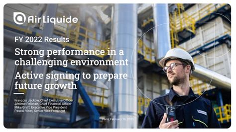 Air Liquide 2022 Strong Performance Acceleration Investment Decisions