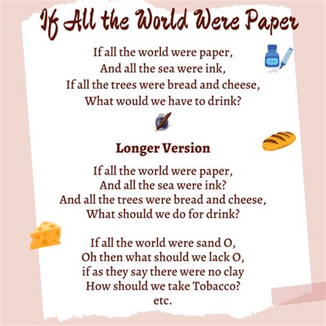 If All The World Were Paper Lyrics Origins And Video