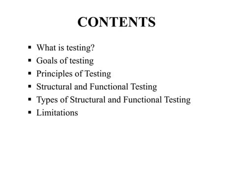 Structural And Functional Testing Pptx