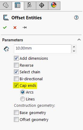 SOLIDWORKS Offset Entities Enhancements