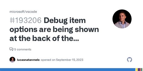 Debug Item Options Are Being Shown At The Back Of The Developer Tools