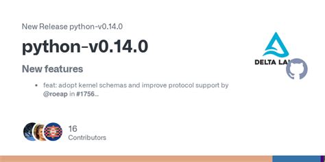delta lake on linkedin release python v0 14 0 · delta io delta rs