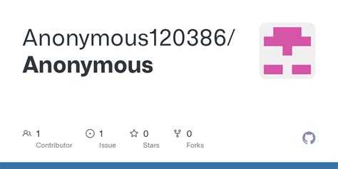 Github Anonymous120386anonymous