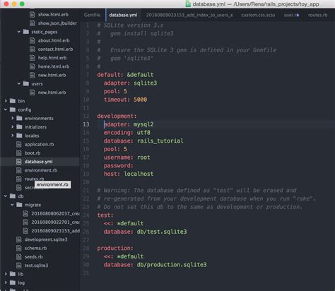 Railsのdbを初めから 後からmysqlに変更する Ruby Qiita