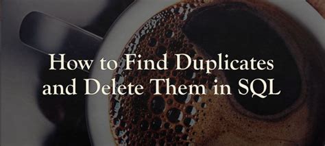 How To Avoid Duplicates In Sql Kartik P Posted On The Topic Linkedin