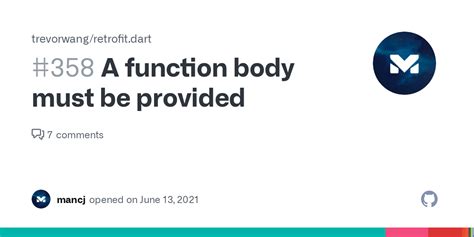 a function body must be provided · issue 358 · trevorwang retrofit