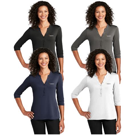 Port Authority ® Ladies Uv Choice Pique Henley Dematic Swag Shop