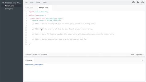 The Challenge How To Practice Java Arrays Treehouse