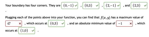 Solved Function F X Y 4x 2 2xy 6y 2 8x 2y 5 ﻿on The Domain