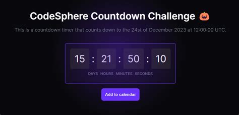 Building A Countdown Webpage For The Codesphere Hackathon