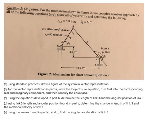 Solved Question Points For The Mechanism Shown In Chegg