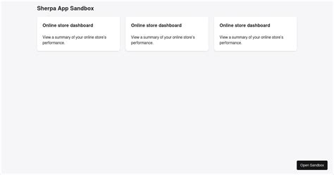 Shopify Polaris React Sandbox Sherpa Forked Codesandbox