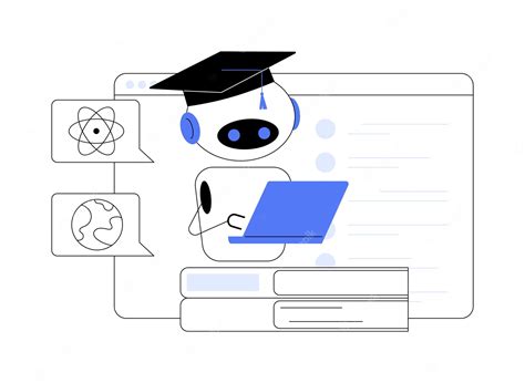 premium vector chatbot self learning abstract concept vector illustration
