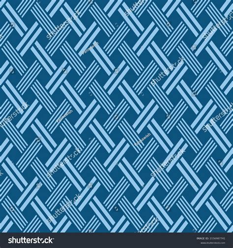 Japanese Diamond Weave Vector Seamless Pattern Stock Vector Royalty Free 2156987741 Shutterstock